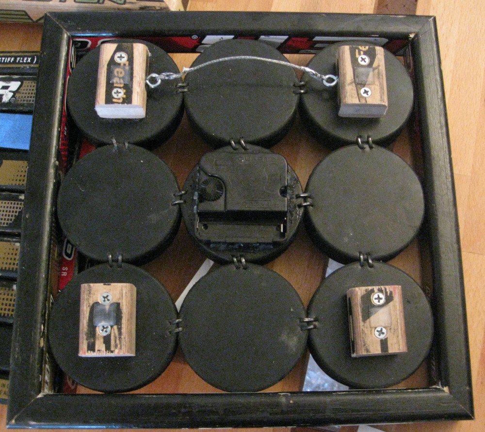 Puck Wall Clock | Hockey Stick Builds